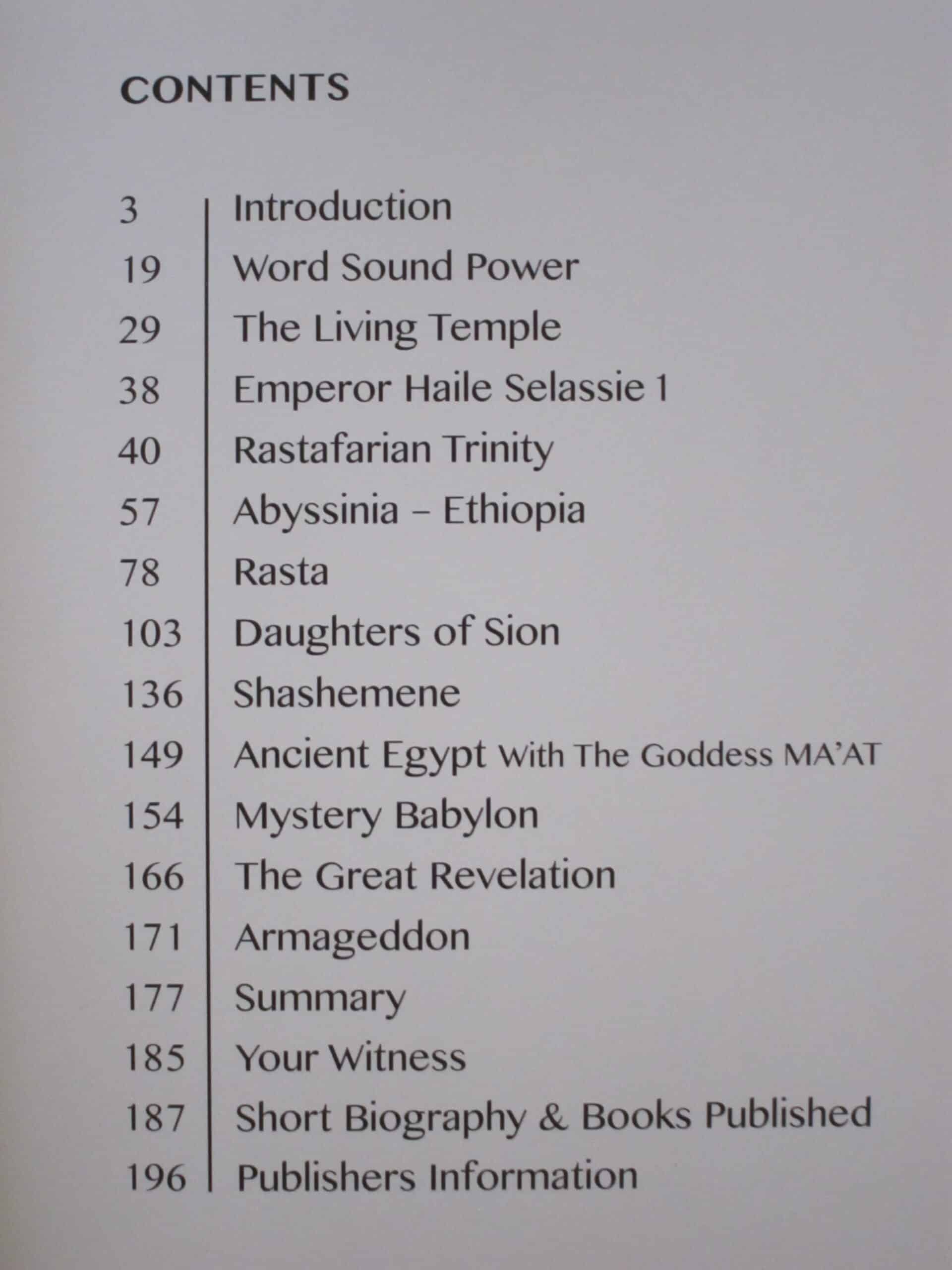 Rastafarians and Prophecy – A.C.A.P